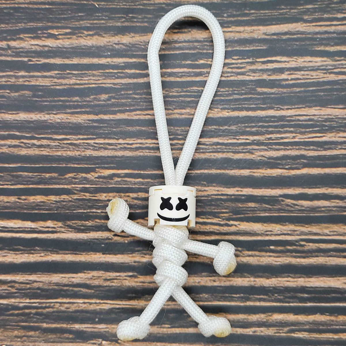Marshmallow Rapper Keychain - Handmade
