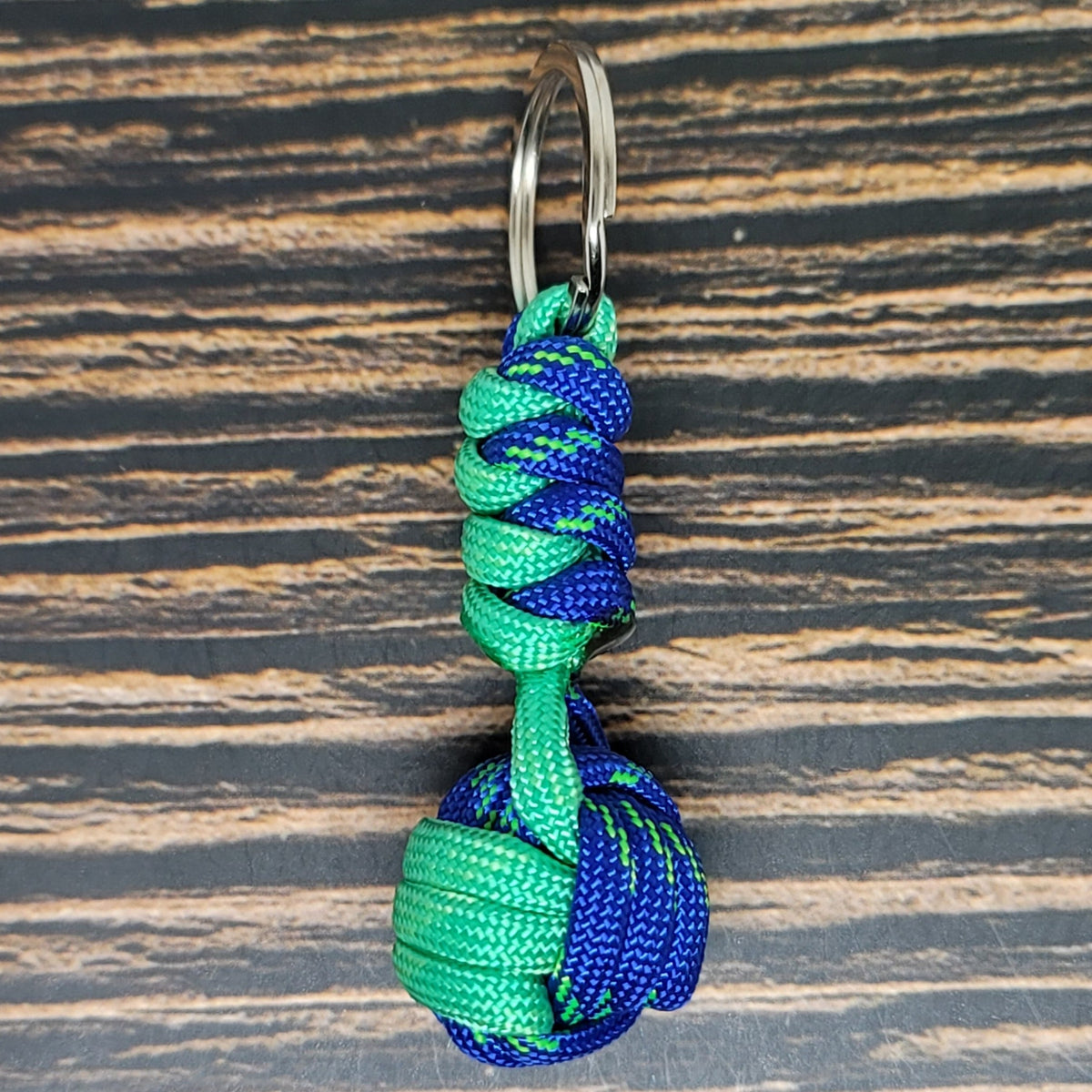 2 Color Monkey Fist Key Fob | Insanely Paracord | Survival Products